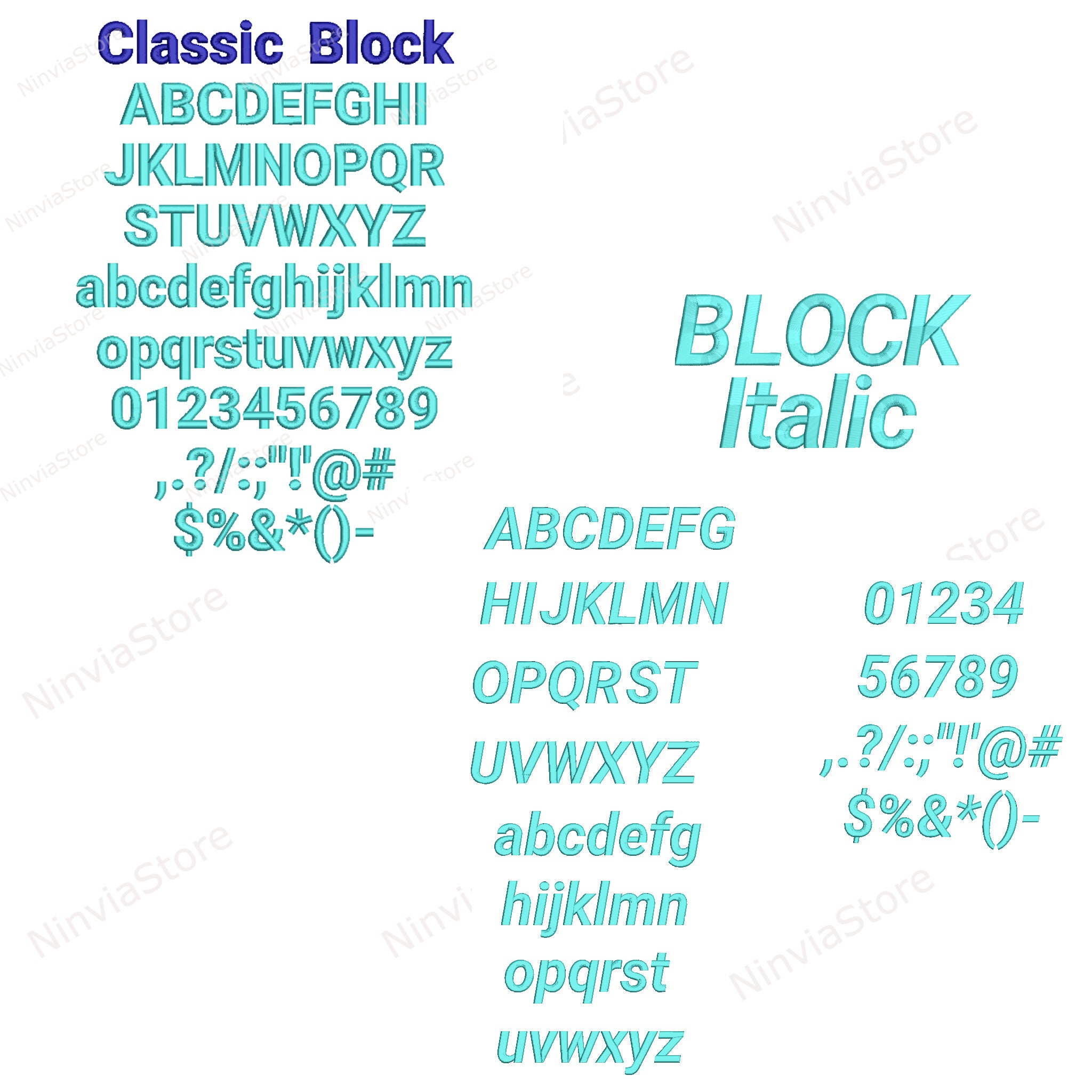 15 BX Block Embroidery Fonts Bundle, Machine Embroidery Font BX ...