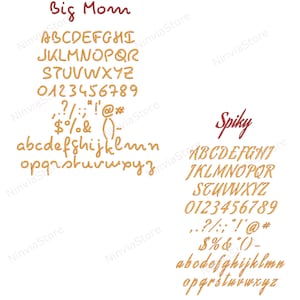 PES Script Embroidery Font Bundle, Machine Embroidery Font Pe, Monogram ...