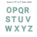3D Foam 2 Color Block Embroidery Font, 3D Puff Foam Block BX Font ...