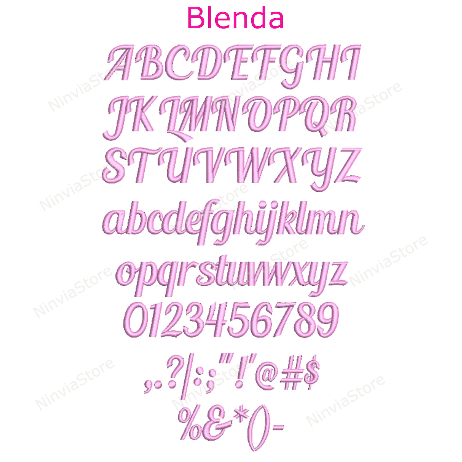 PES Script Embroidery Font Bundle Machine Embroidery Font Pe - Etsy
