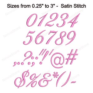 Ballantines Script Embroidery Font PES Monogram Font Pe - Etsy