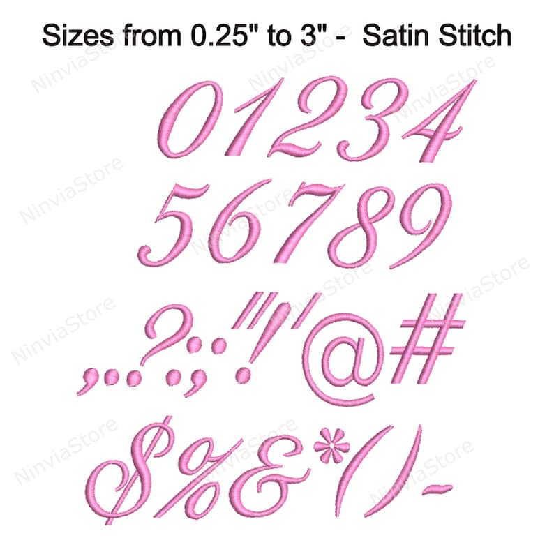 Ballantines Script Embroidery Font PES Monogram Font Pe - Etsy