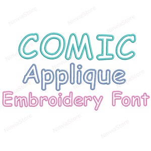 Comic Applique Embroidery Font, Monogram BX Font, Machine Embroidery ...