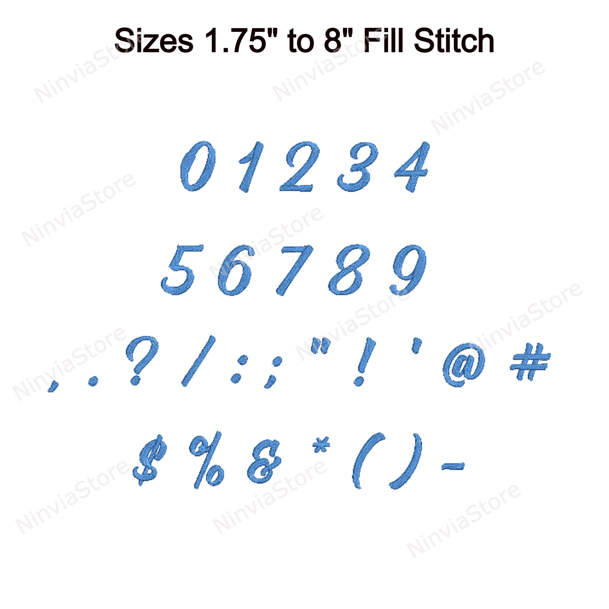 Bernadette Embroidery Script, BX Font for Embroidery, Cursive Font Pe ...