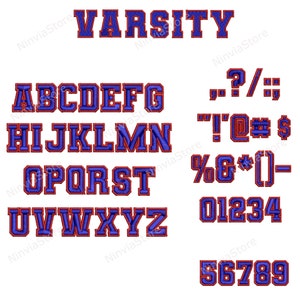 7 BX Two-color Embroidery Fonts Bundle, Machine Embroidery Font BX ...