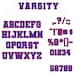7 BX Two-color Embroidery Fonts Bundle, Machine Embroidery Font BX ...