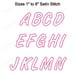 Amanda Outline Script Embroidery Font BX, Alphabet Machine Embroidery ...