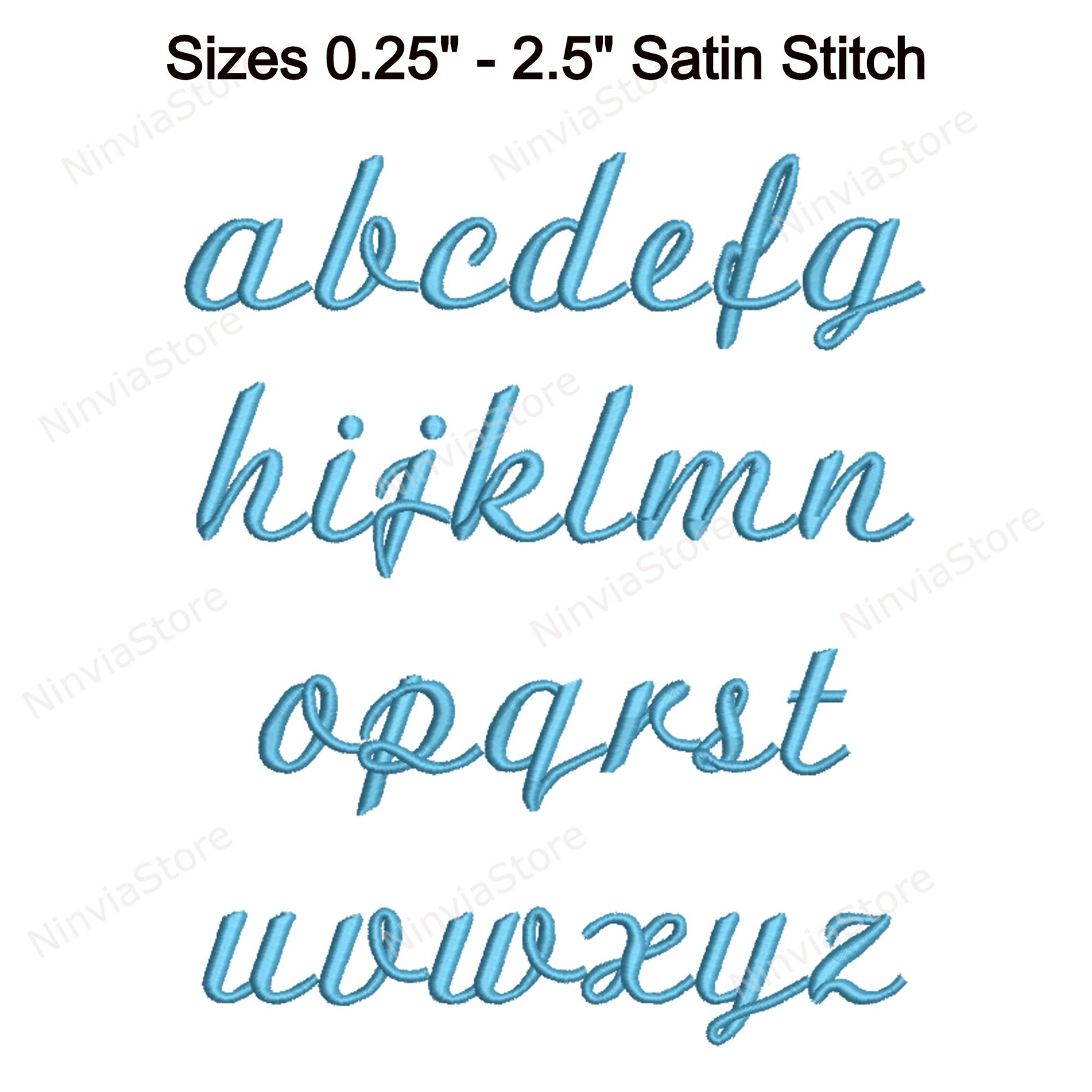 Classic Script Embroidery Font BX Font for Embroidery | Etsy UK