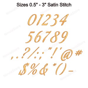 Spiky Script Embroidery Font, Calligraphy Font Pe, PES Monogram Font ...