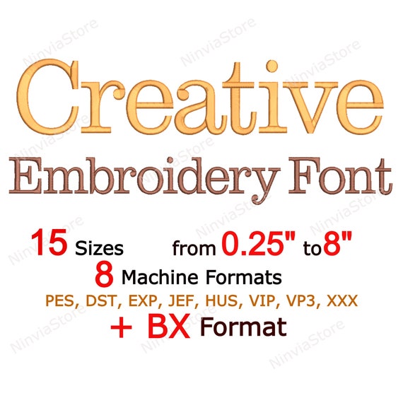 Creative Embroidery Font Monogram Alphabet Machine Embroidery - Etsy