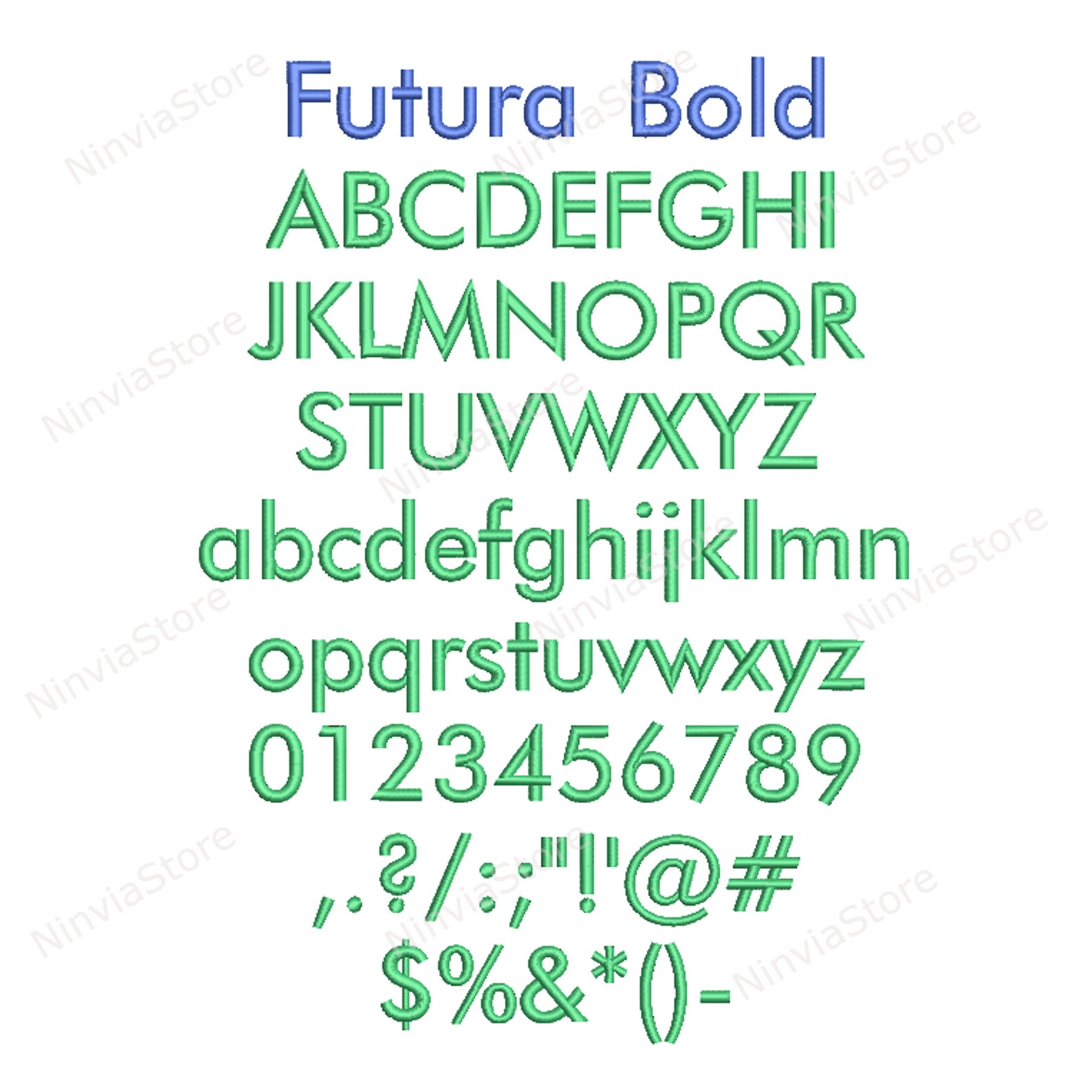 DST Embroidery Font Bundle Monogram Alphabet Embroidery - Etsy