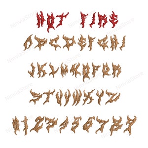 Halloween DST Embroidery Font Bundle, Kids Font Dst, Machine Embroidery ...