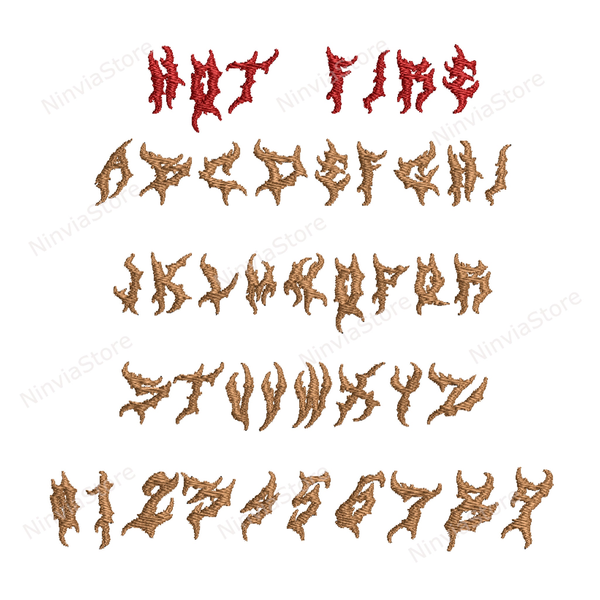 Halloween DST Embroidery Font Bundle Kids Font Dst Machine - Etsy