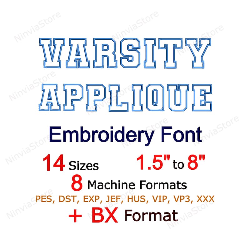 Varsity Fonts for Applique - Etsy