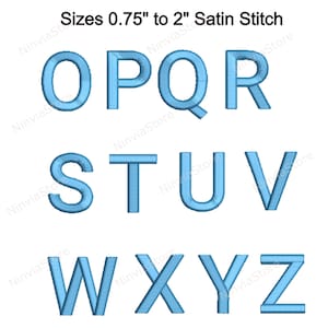 3D Foam Block Embroidery Font, 3D Puff Foam Block BX Font, Monogram ...