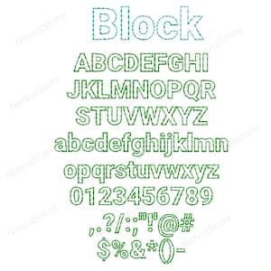 15 BX Block Embroidery Fonts Bundle, Machine Embroidery Font BX ...