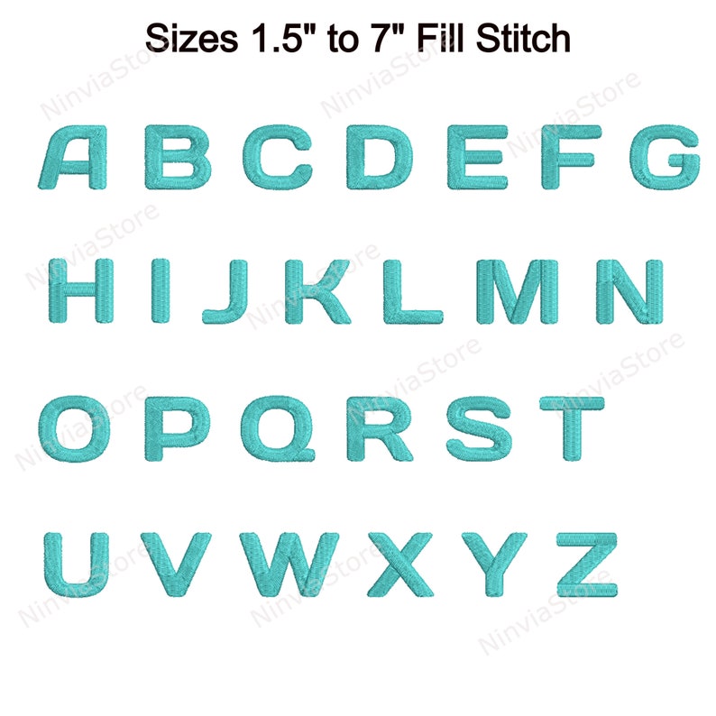 Wide Block Embroidery Font, Block BX Font, Monogram Alphabet Machine ...
