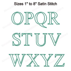 Times Roman Outline Embroidery Font BX, Alphabet Machine Embroidery ...
