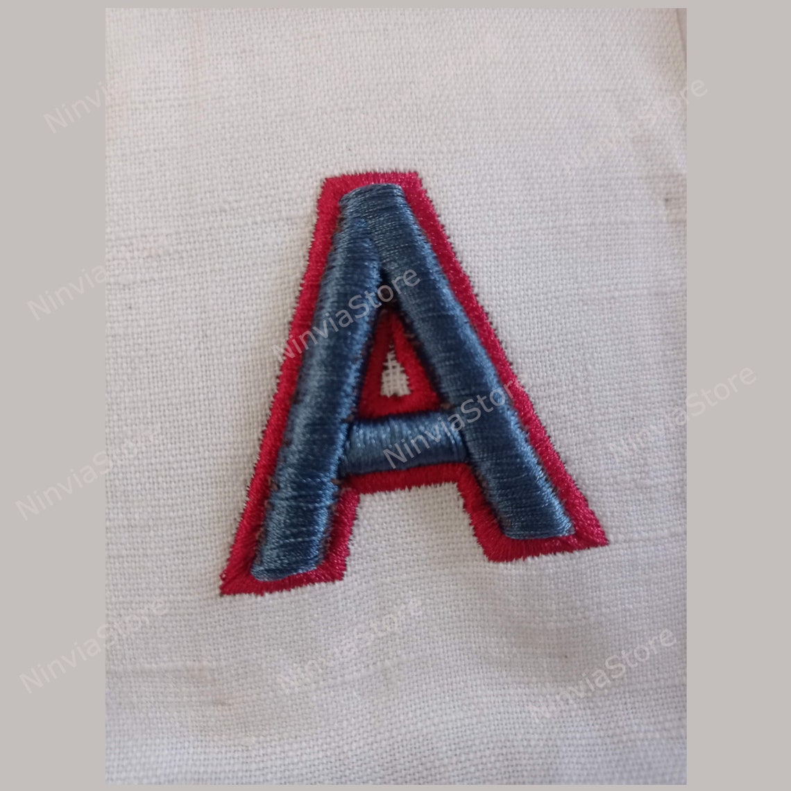 3D Foam 2 Color Block Embroidery Font, 3D Puff Foam Block BX Font ...
