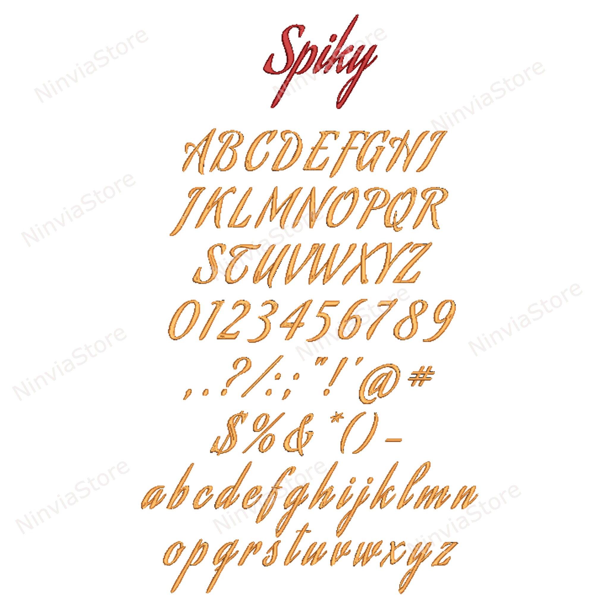 DST Embroidery Fonts Bundle Calligraphy Font for Embroidery - Etsy