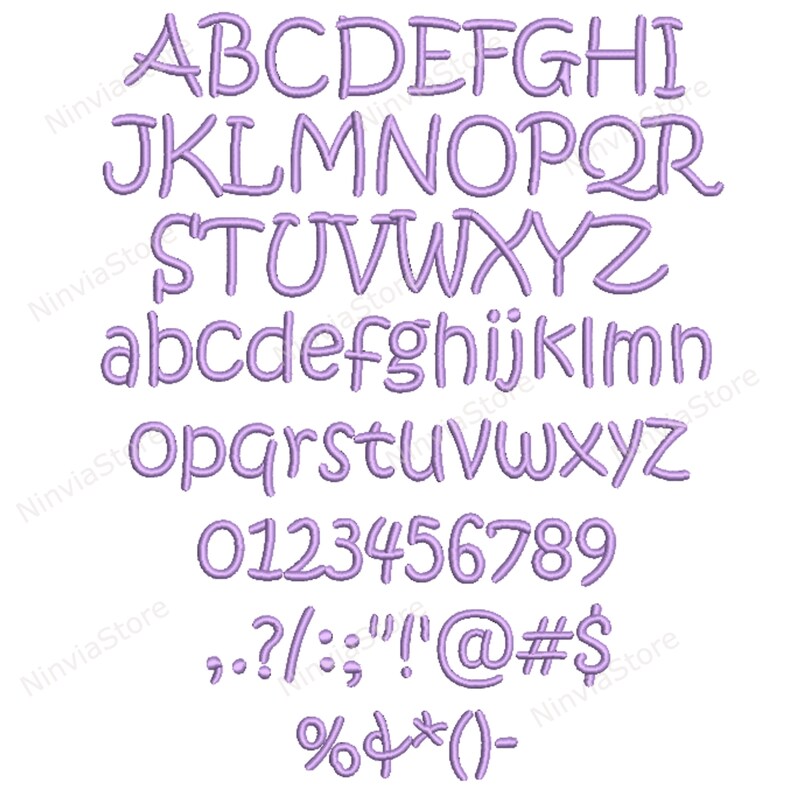 DST Embroidery Font Bundle Script Font DST Alphabet Machine | Etsy