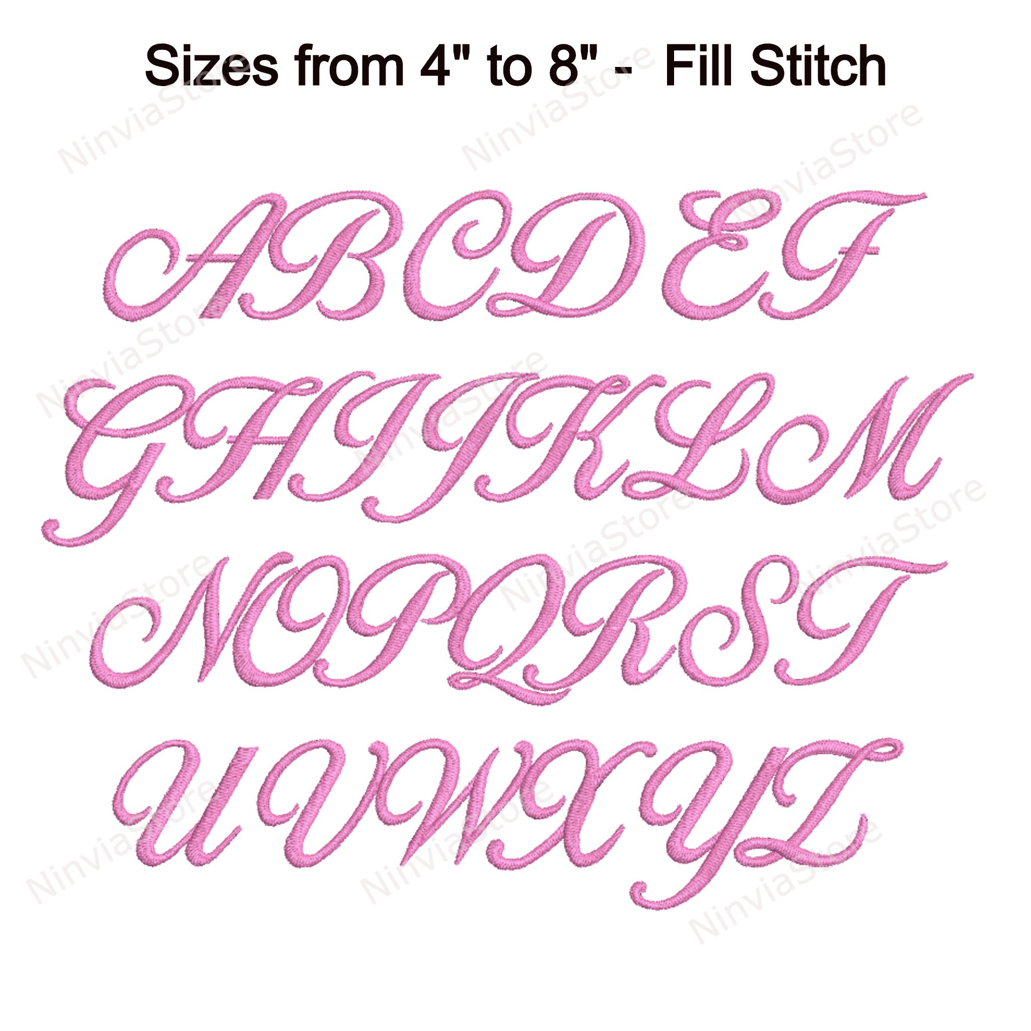 Ballantines Script Embroidery Font PES Monogram Font Pe | Etsy Australia