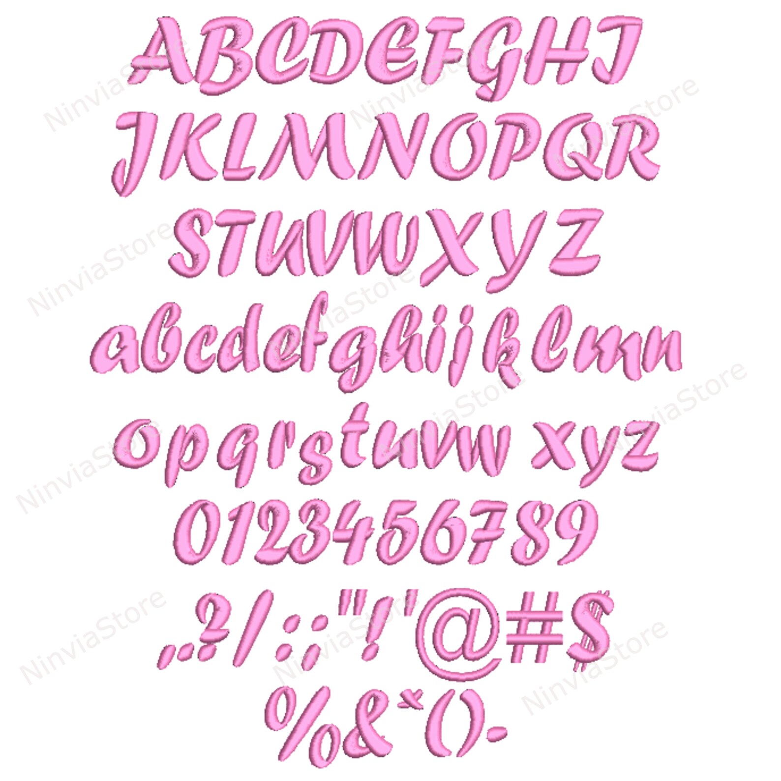 DST Embroidery Font Bundle Script Font DST Alphabet Machine | Etsy