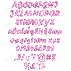 DST Embroidery Font Bundle Script Font DST Alphabet Machine | Etsy