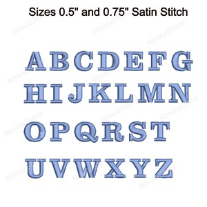 Bold Serif Embroidery Font, Monogram Alphabet Machine Embroidery Design ...