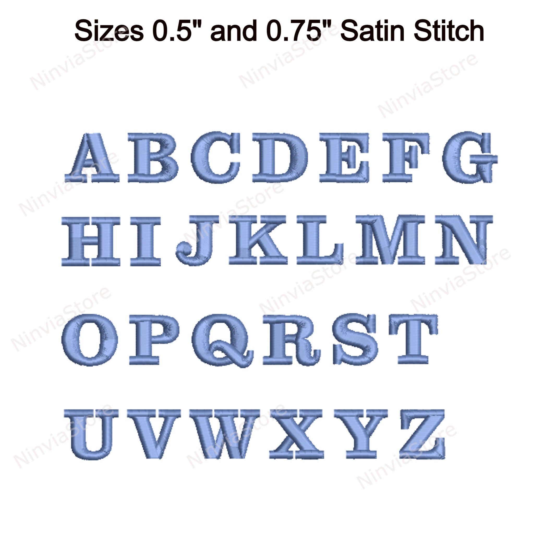 Bold Serif Embroidery Font, Monogram Alphabet Machine Embroidery Design ...
