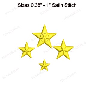 Star Embroidery Design, Star Machine Embroidery, Christmas, Star ...