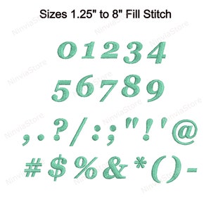 Georgia Bold Italic Embroidery Font, PES Monogram Alphabet Machine ...
