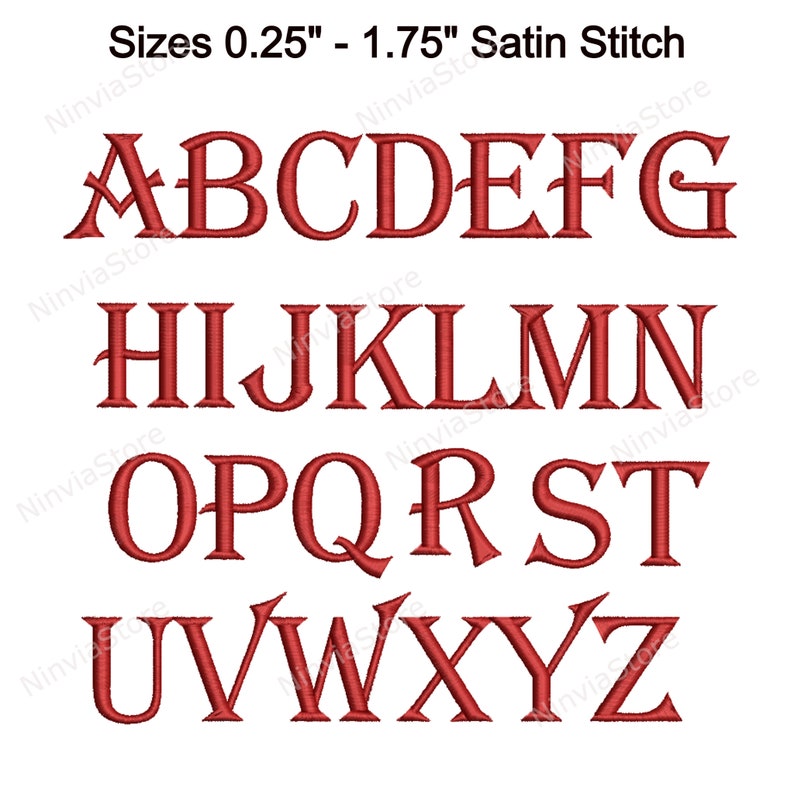 Algerian Embroidery Font Monogram BX Font Machine Embroidery - Etsy