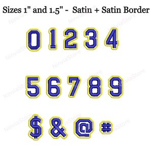 2 Color Athletic Embroidery Font, BX Font, Alphabet Machine Embroidery ...