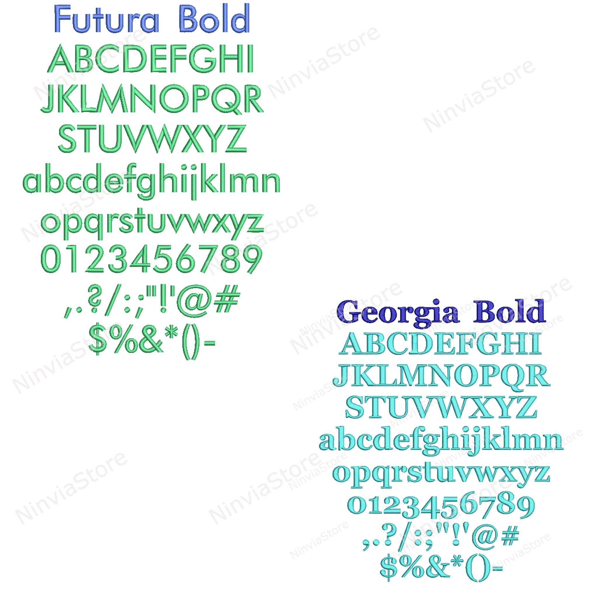PES Embroidery Font Bundle Machine Embroidery Font Pe Small - Etsy
