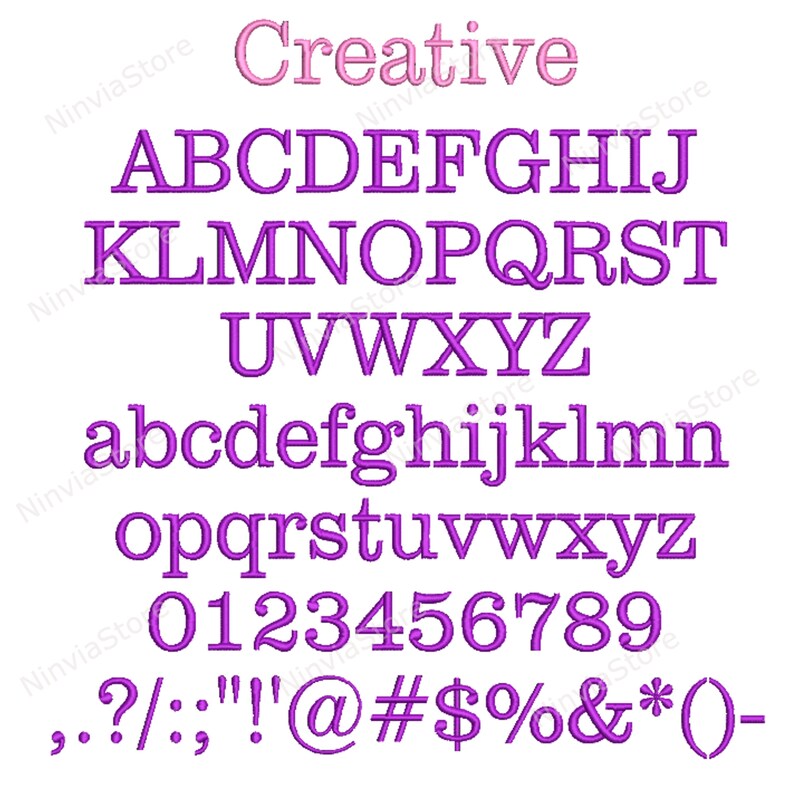 DST Embroidery Font Bundle Monogram Alphabet Embroidery | Etsy