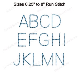 Run Block Embroidery Font, Block BX Font, Monogram Alphabet Machine ...