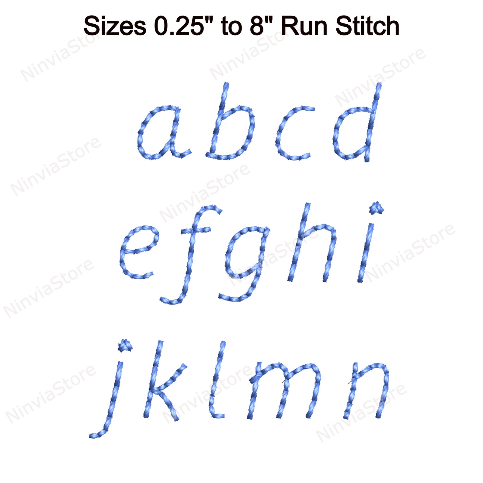 Run Script Embroidery Font, Run Stitch BX Font, Pe Font for Embroidery ...
