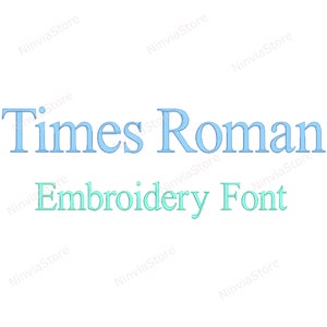 Times Roman Embroidery Font Machine Embroidery Design - Etsy