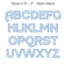 Outline Embroidery Font, Monogram Alphabet Machine Embroidery Design ...