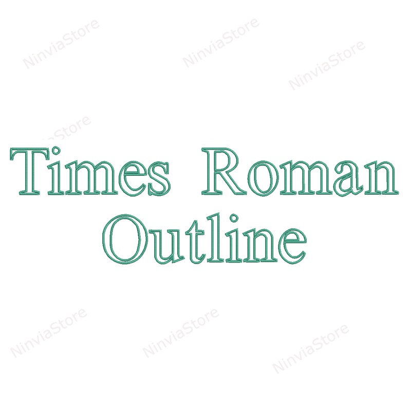 Times Roman Outline Embroidery Font BX, Alphabet Machine Embroidery ...