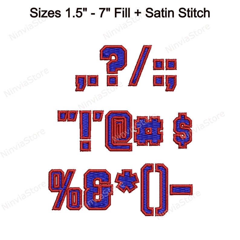 2 Color Varsity Embroidery Font BX Font Alphabet Machine - Etsy