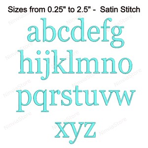 Georgia Embroidery Font, Georgia Pe Font for Embroidery, Pe Embroidery ...