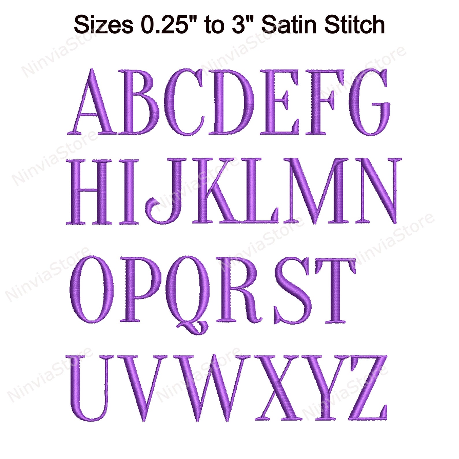 Elegant Embroidery Font BX Font Monogram Alphabet Machine - Etsy