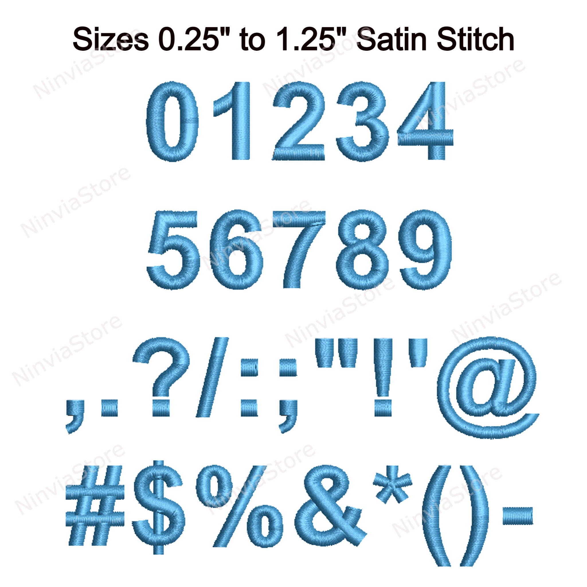 Arial Bold Embroidery Font, Pe Font for Embroidery, Small PES Font ...