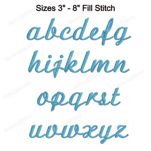 Classic Script Embroidery Font BX Font for Embroidery | Etsy UK