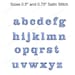 Bold Serif Embroidery Font, Monogram Alphabet Machine Embroidery Design ...