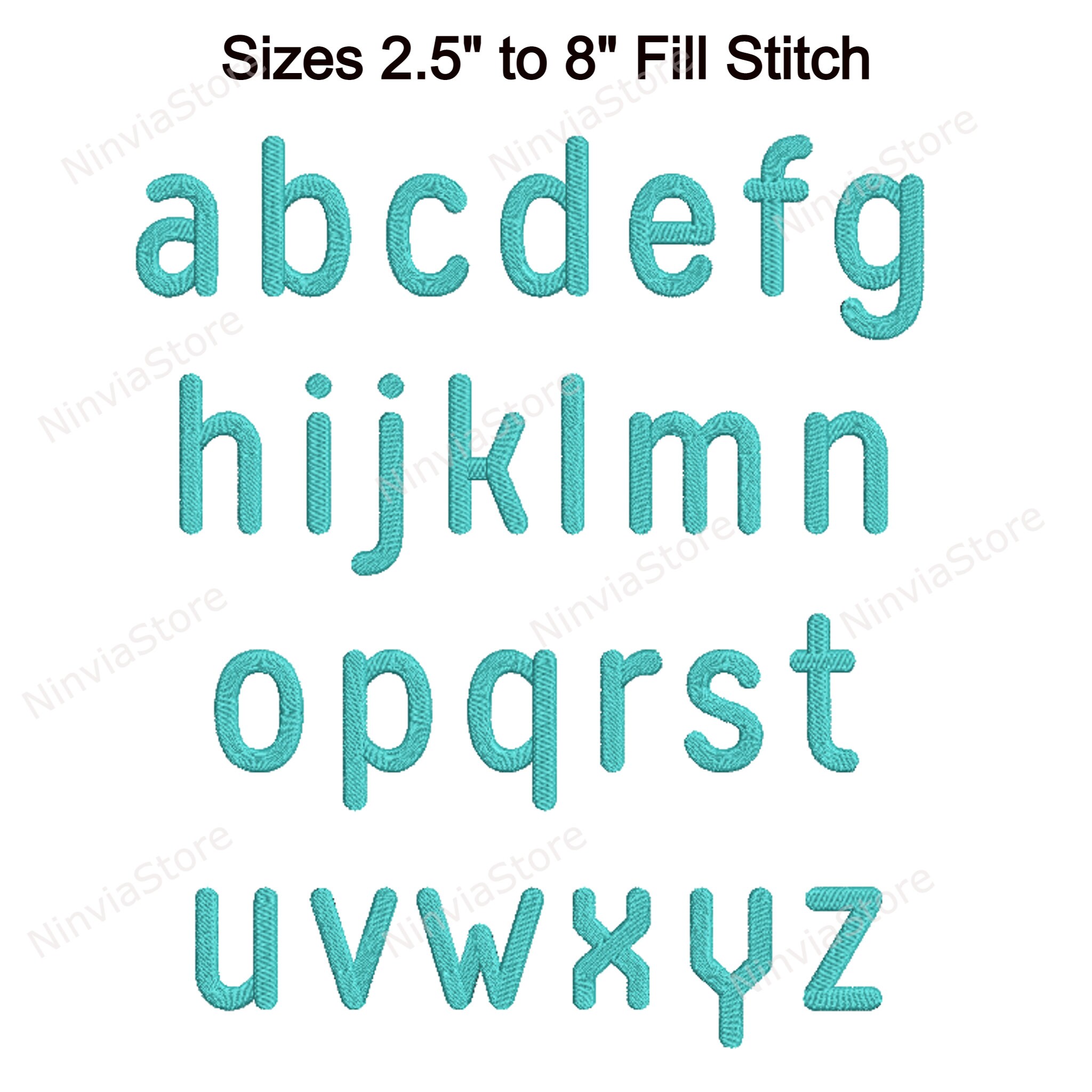 Block Rounded Embroidery Font, Monogram Alphabet Machine Embroidery ...