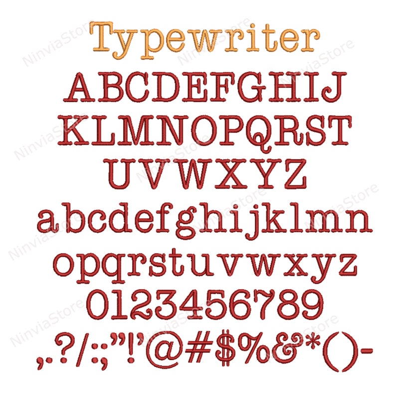 DST Embroidery Font Bundle Monogram Alphabet Embroidery | Etsy