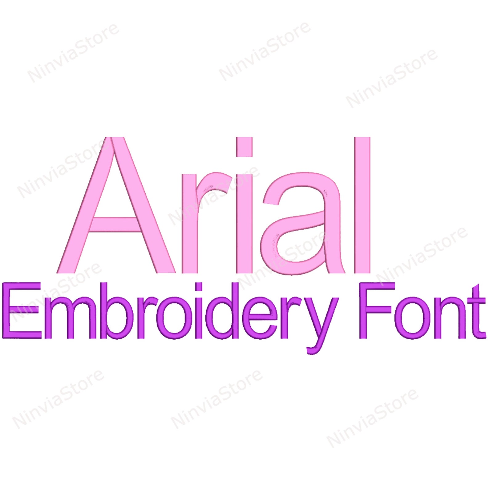 Arial Embroidery Font Pe Font for Embroidery Small - Etsy